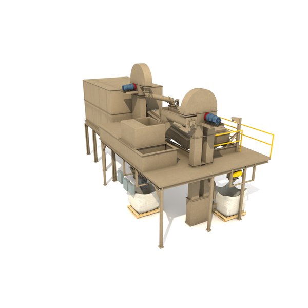 3d industrial equipment shaker model