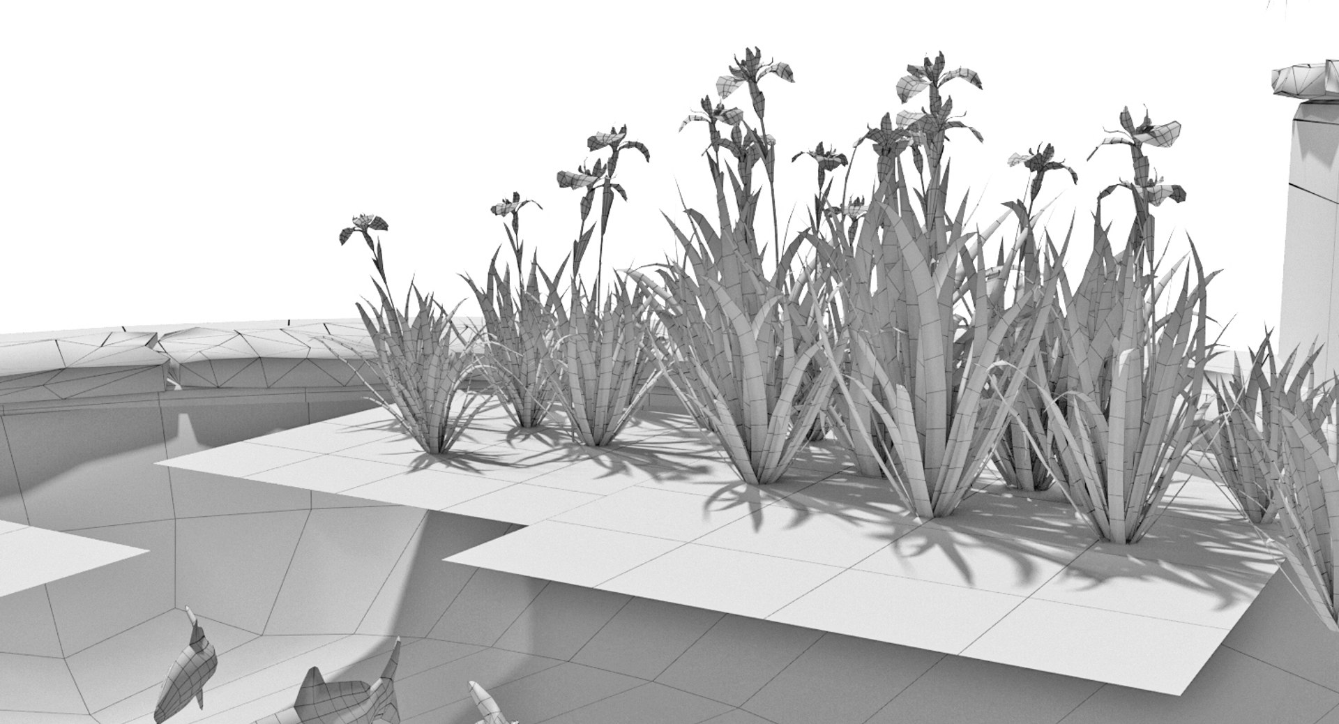 Garden Water Waterfall 3D Model - TurboSquid 1681636