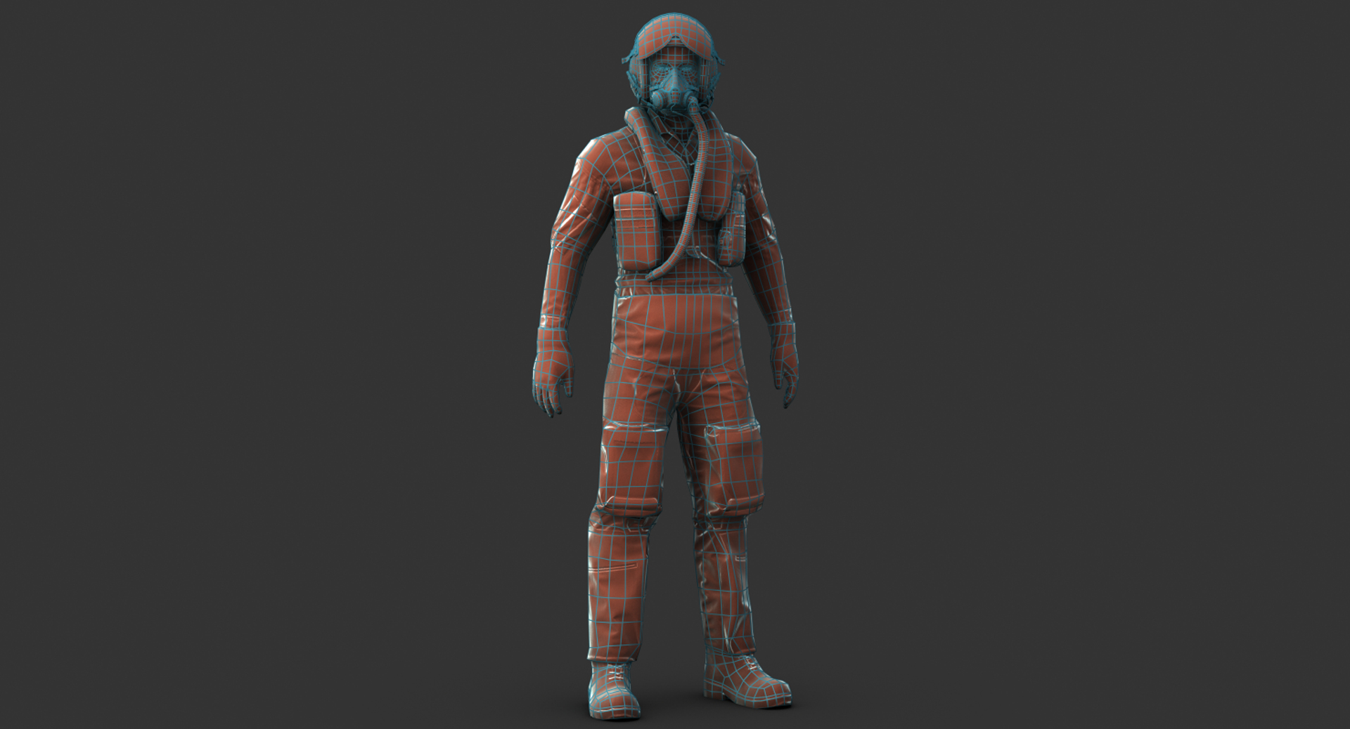 3d Flight Helmet Model