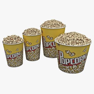 Dart Popcorn Buckets 3D Modelos para Descargar | TurboSquid