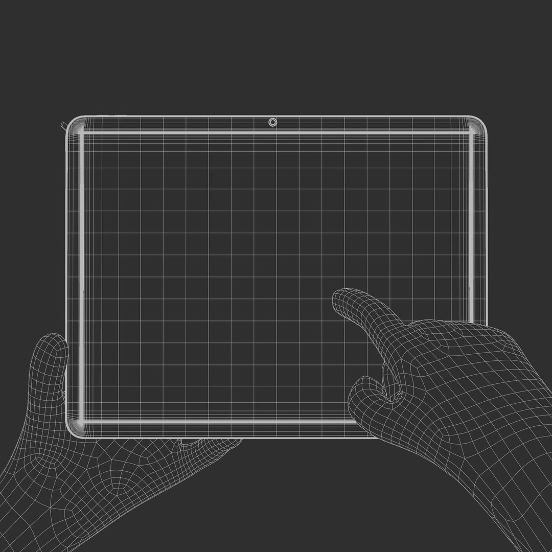 Simple Hand Holding Tab 3D Model - TurboSquid 2326062