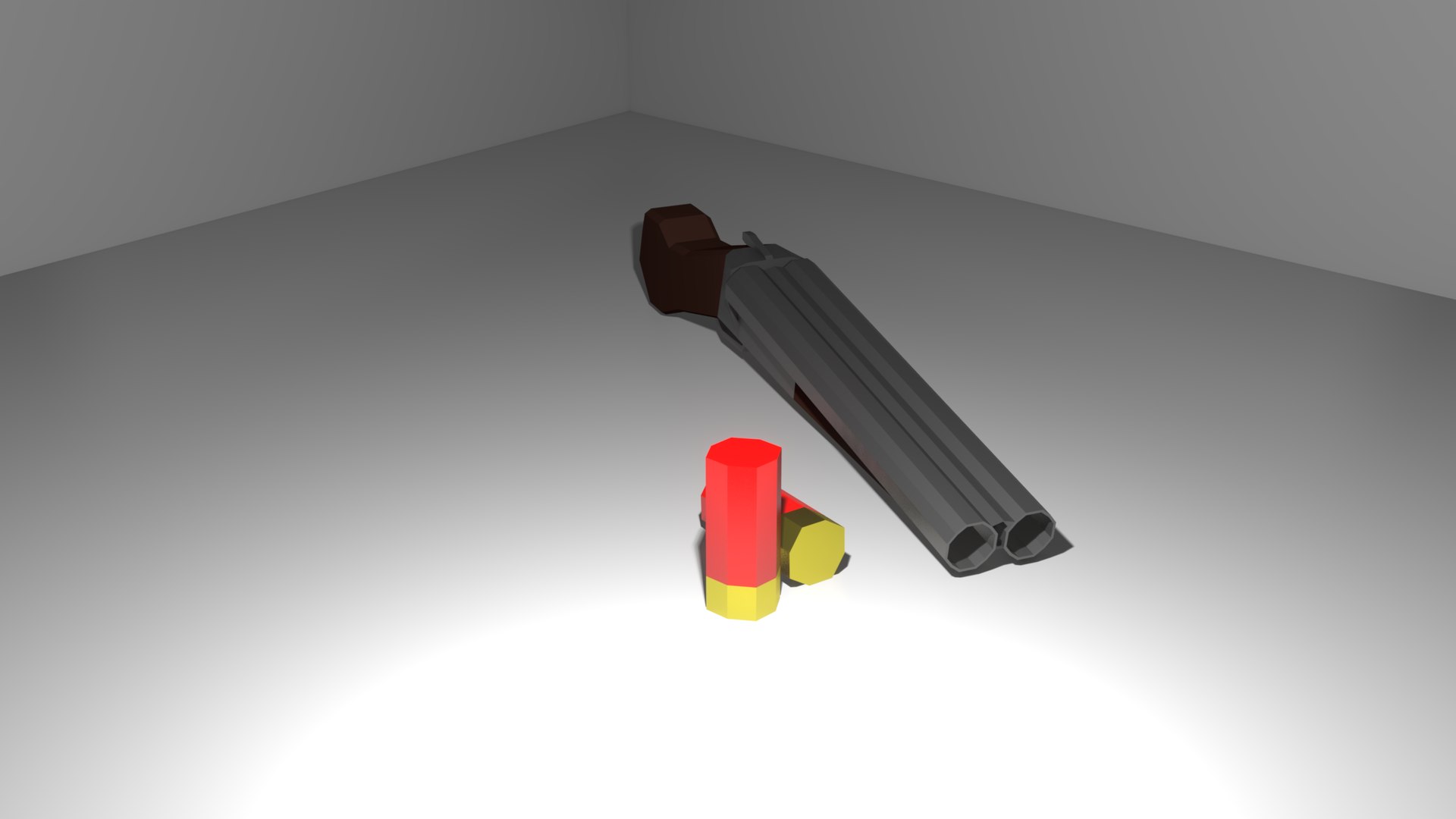 Low Poly Double Barrel Shotgun 3D model - TurboSquid 1858893