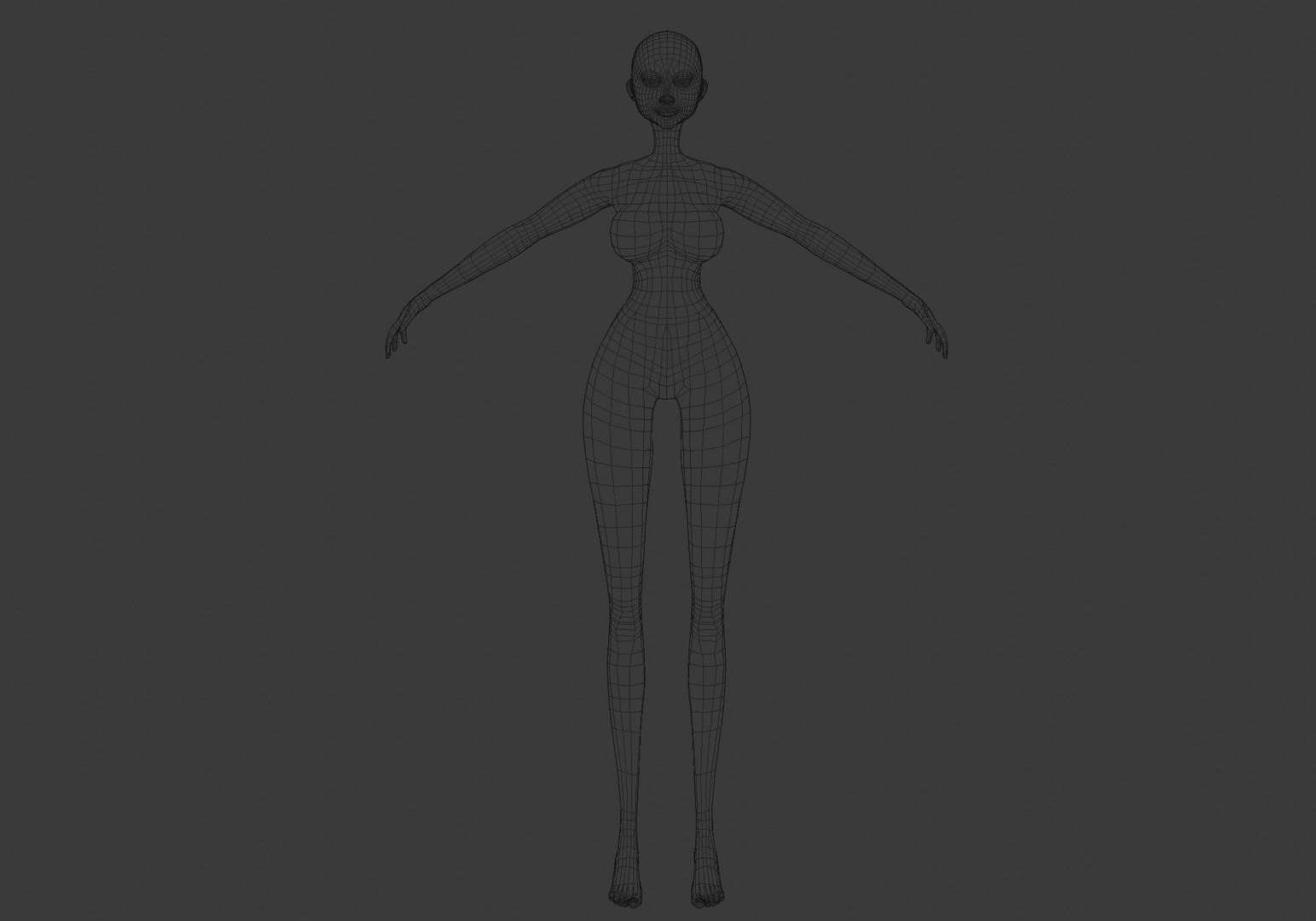 Curvy Female Body 3D Model - TurboSquid 1907790