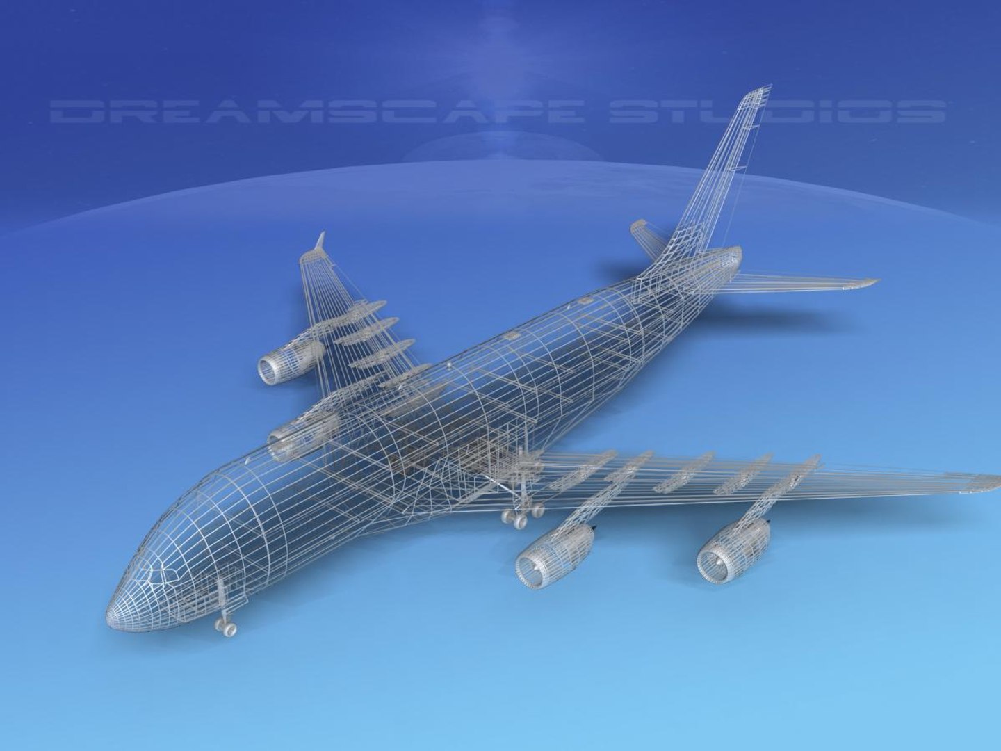 3d model airbus a380