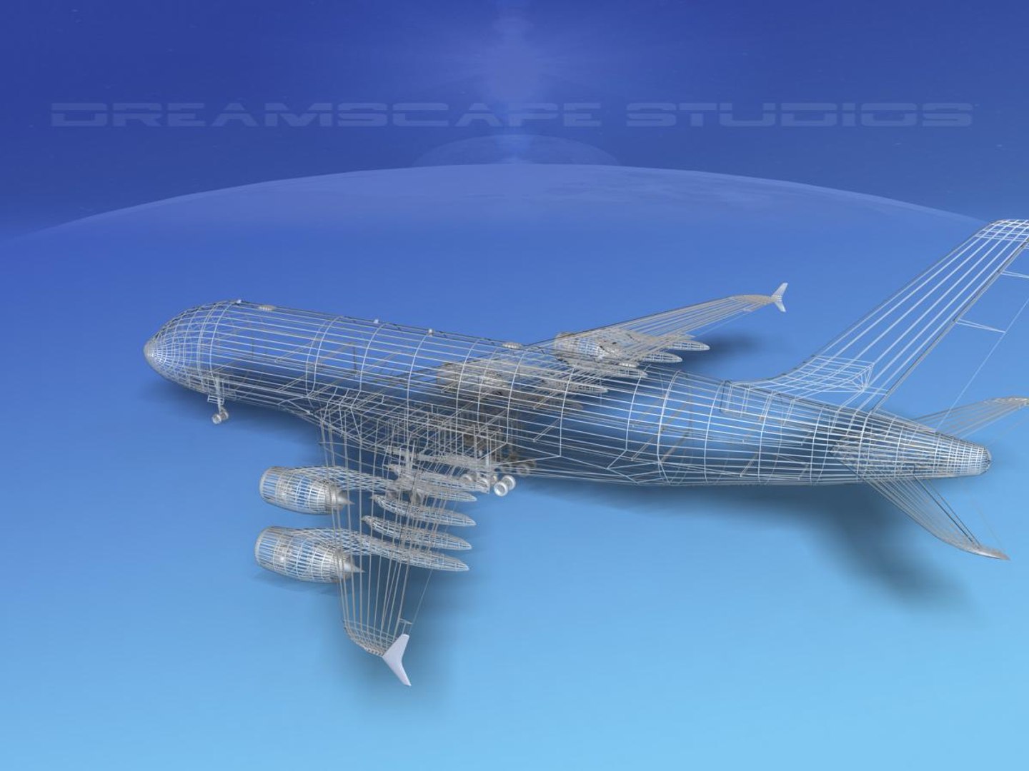 3d model airbus a380