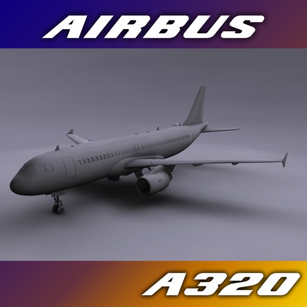 3d a320 14 aircraft model