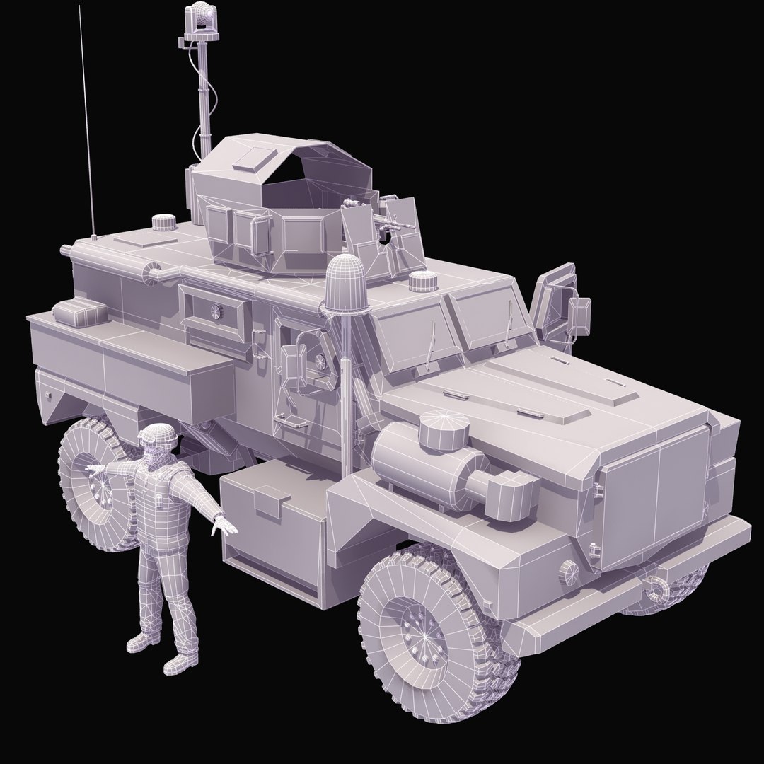 Cougar Mrap Driver 3d Model
