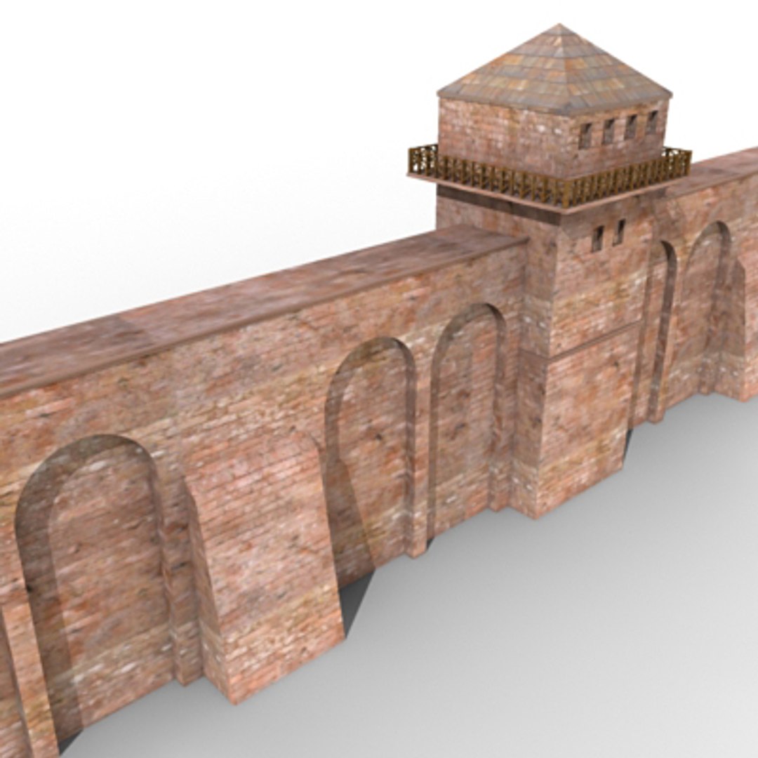 Roman Walls 3d Model