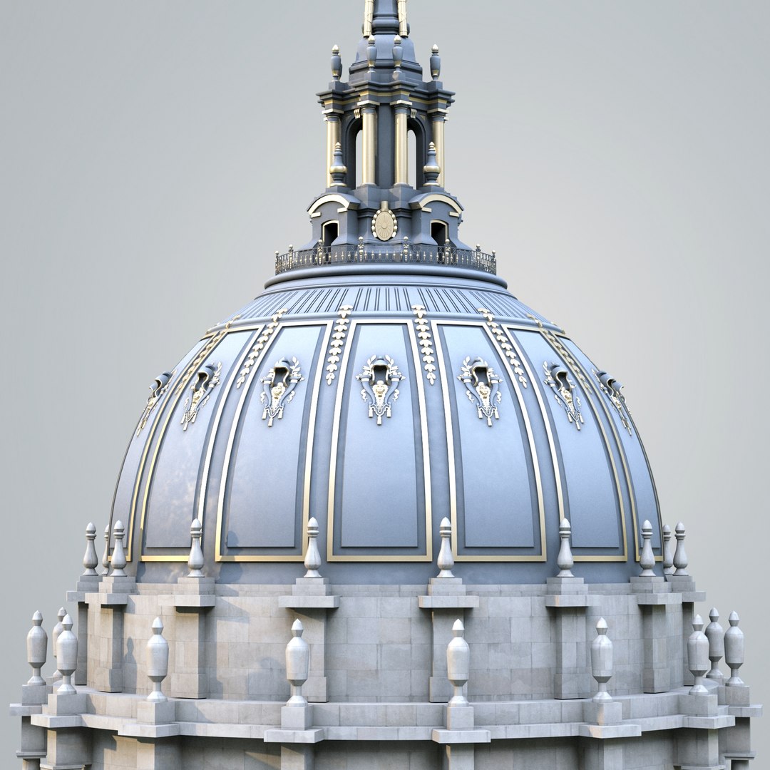 San Francisco City Hall 3D Model - TurboSquid 1916459