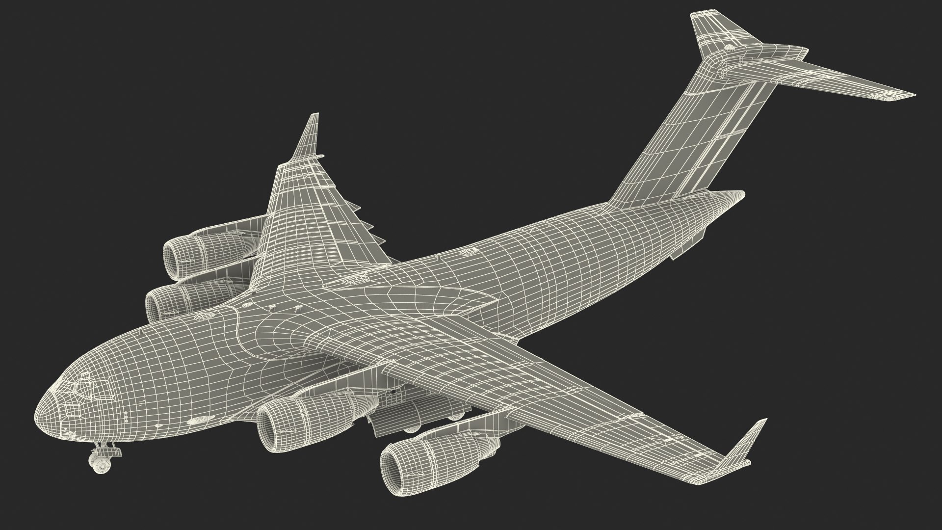 3d Model Boeing C17 Globemaster Iii Transport Aircraft Rigged For