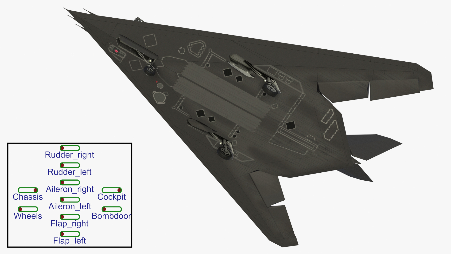 Combat Stealth Fighter Jet Rigged 3D Model - TurboSquid 2319840