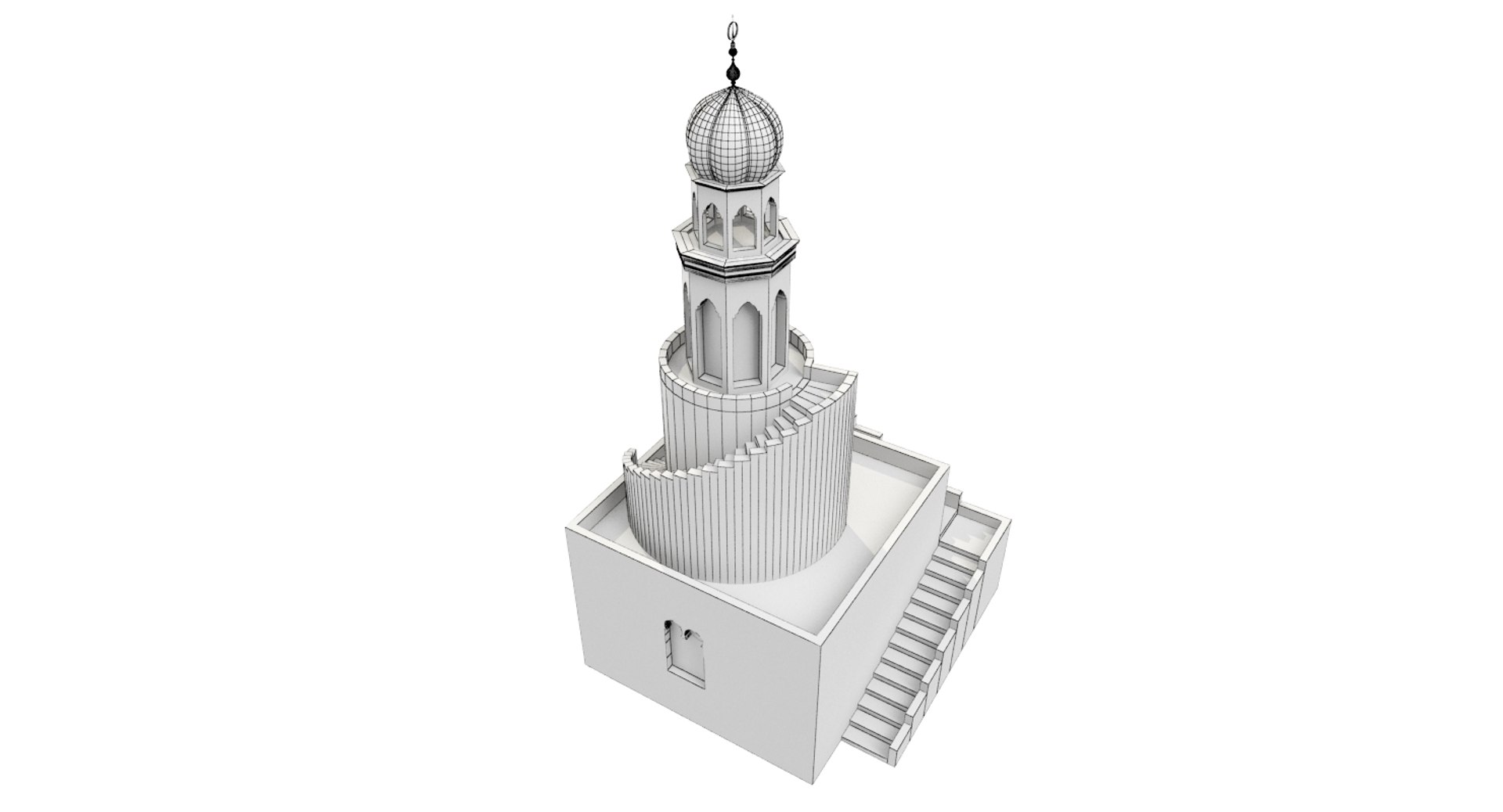 3D Model Islamic Arabic Buildings - TurboSquid 1174044