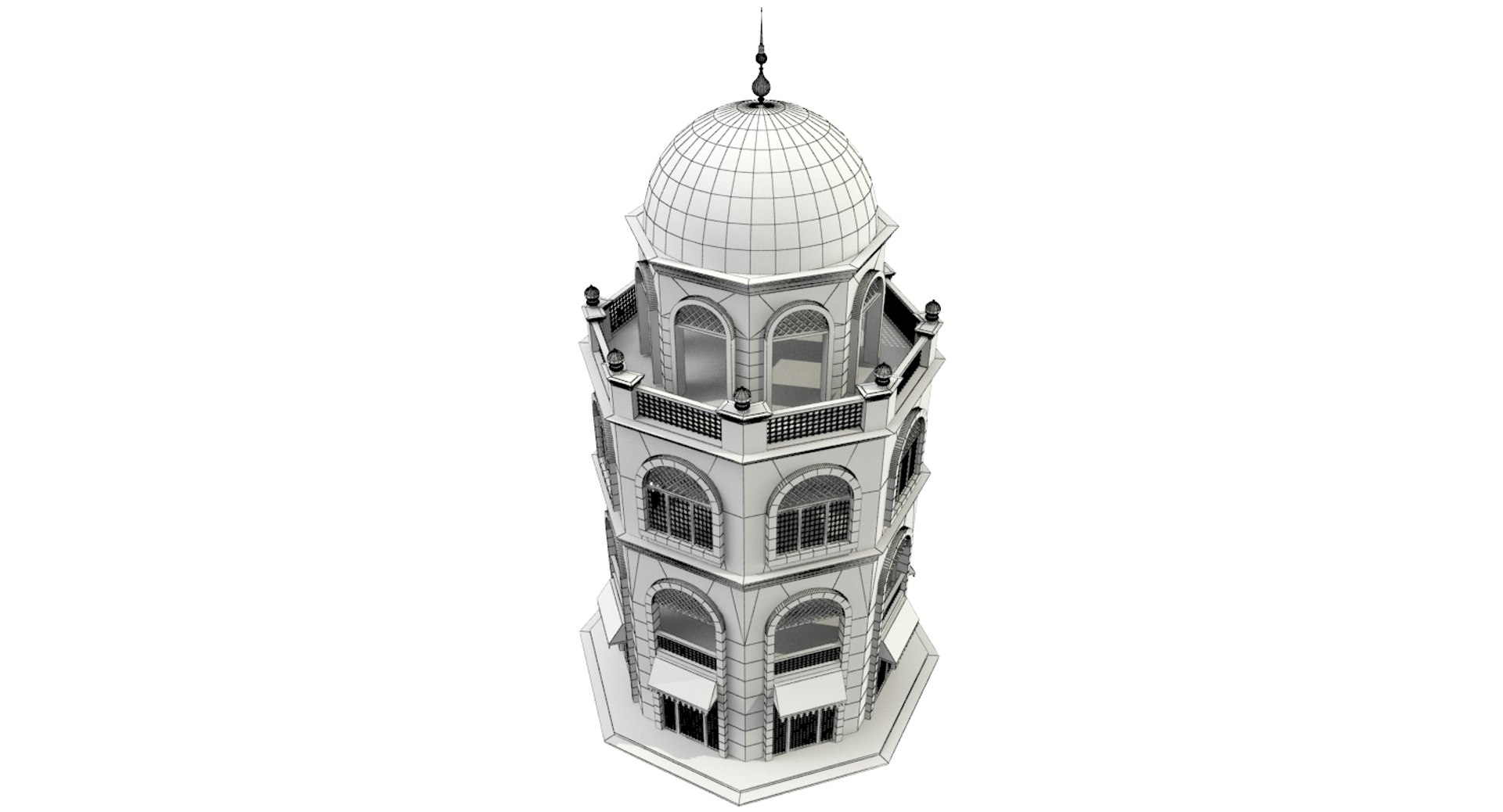 3D Model Islamic Arabic Buildings - TurboSquid 1174044