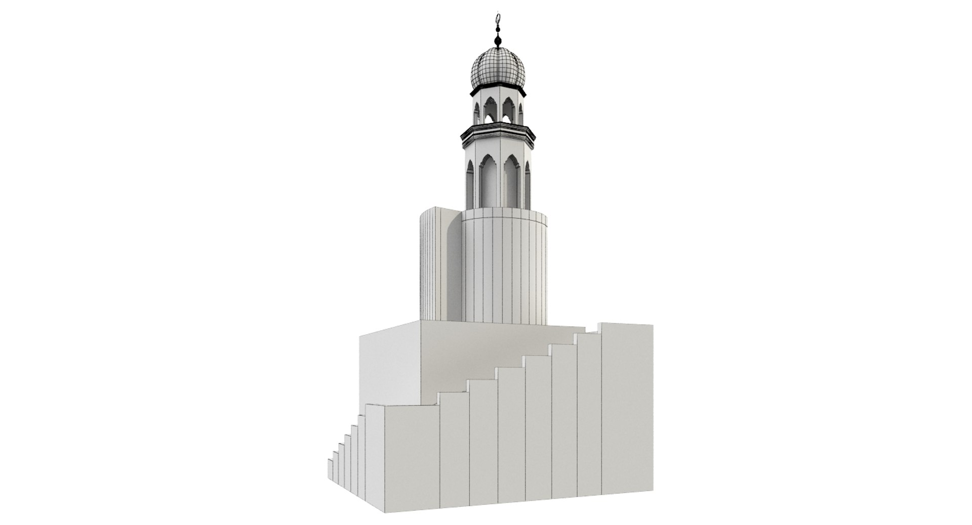 3D Model Islamic Arabic Buildings - TurboSquid 1174044