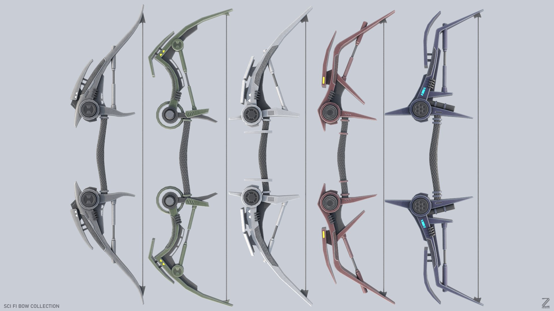 3D Scifi Bow Collection - TurboSquid 2236788