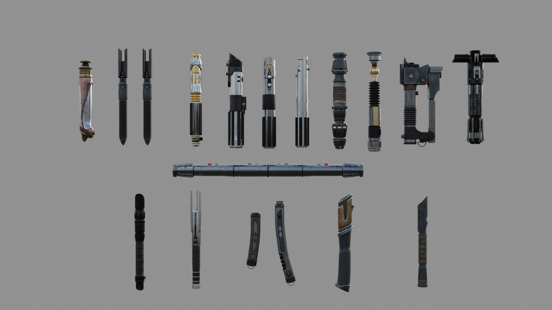 Ultimate Lightsaber Asset Pack - High Quality 3D - TurboSquid 2185234