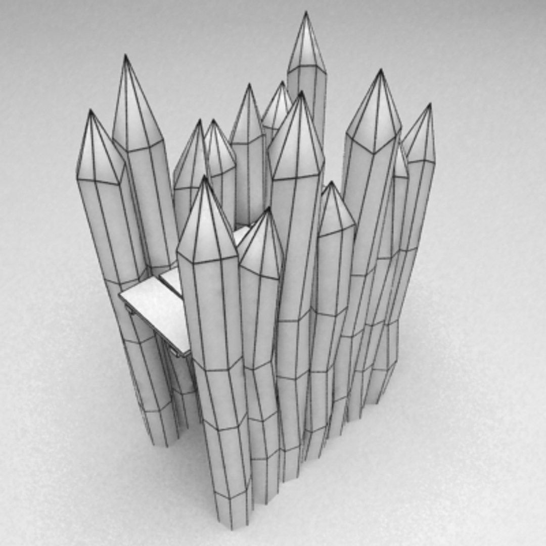 3d Max Wooden Fortress Wall