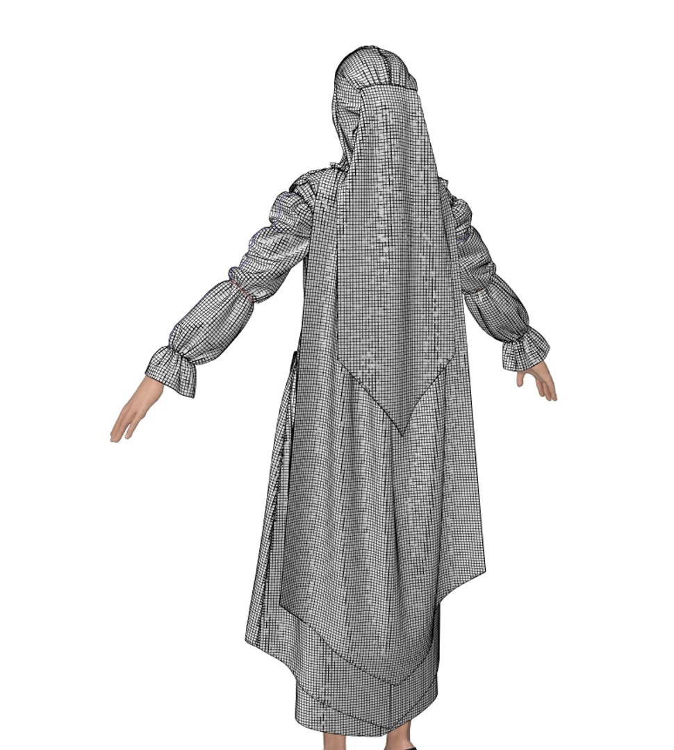 Woman Traditional Clothes 3D Model - TurboSquid 1613174