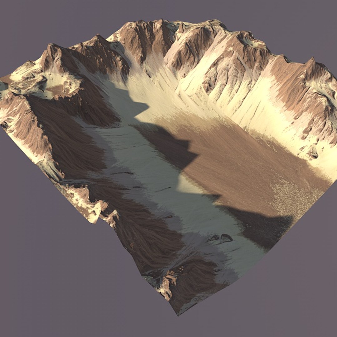 mountain maps terrain 3d 3ds
