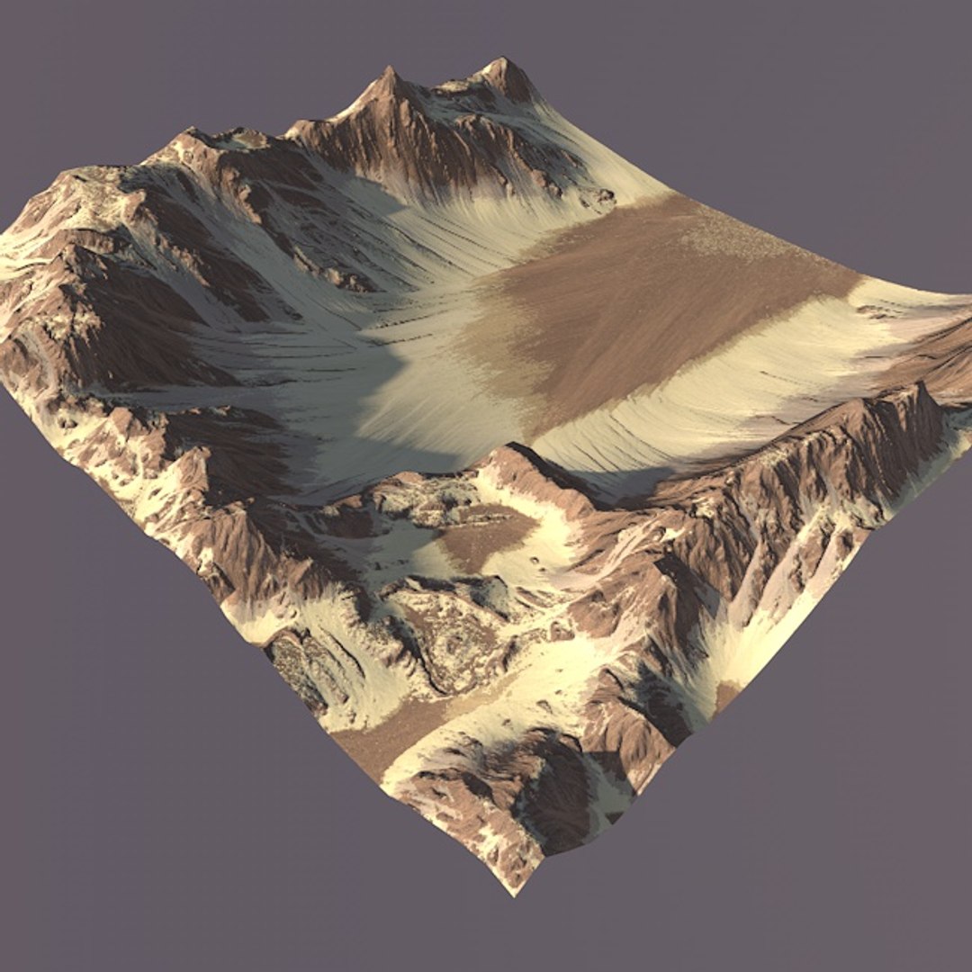 mountain maps terrain 3d 3ds