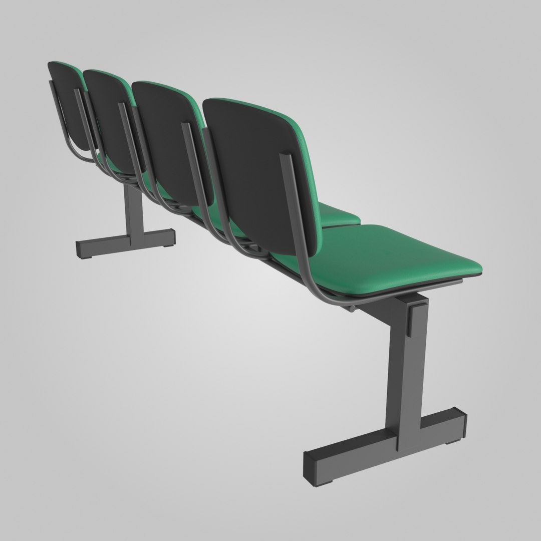 3D Realistic Waiting Bench Model - TurboSquid 1197030