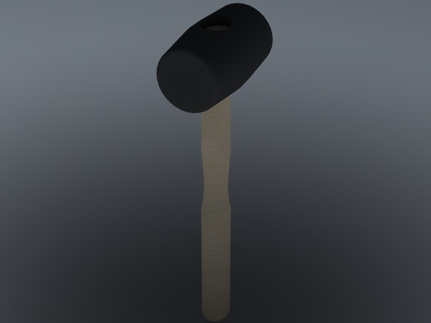 3D model Rubber Mallet with Wooden Handle - TurboSquid 2176655