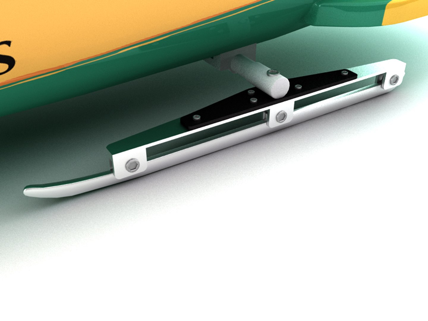 3d Bobsleigh Sled - Australia Model