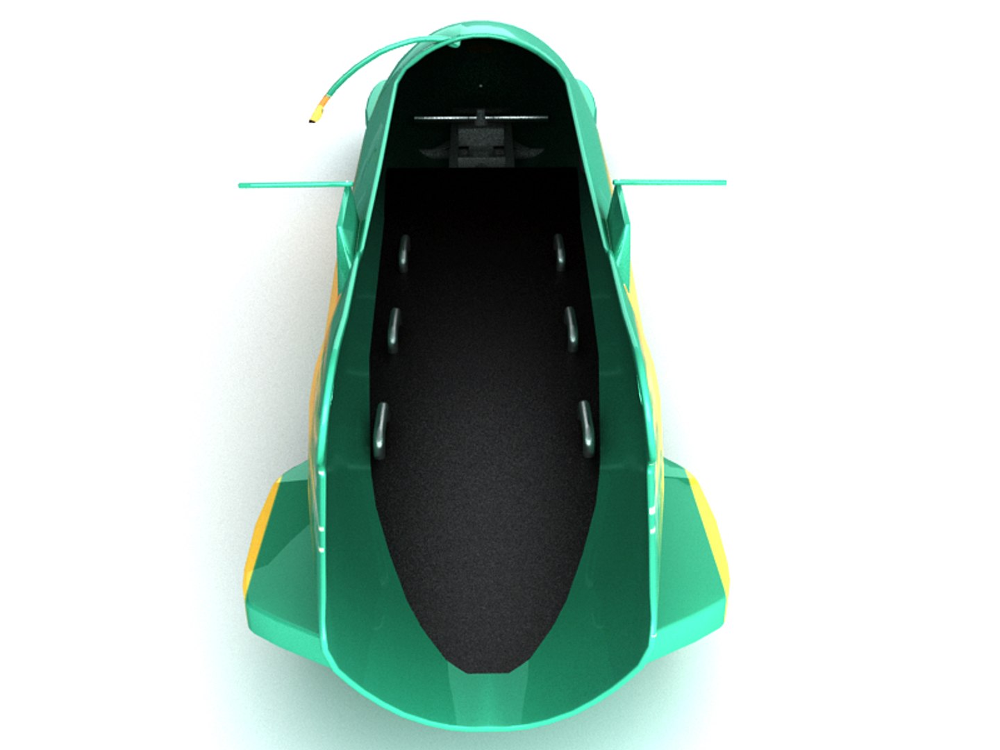 3d Bobsleigh Sled - Australia Model