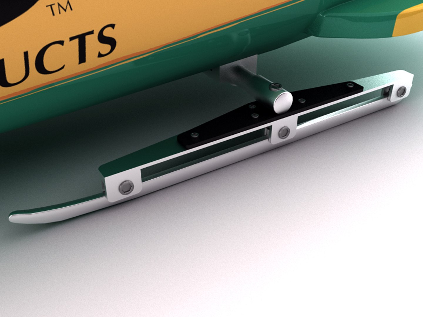 3d Bobsleigh Sled - Australia Model