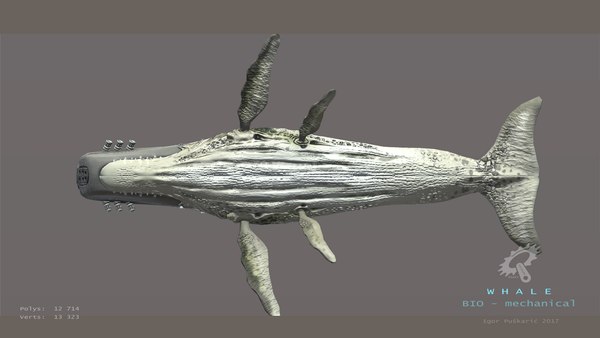 biomechanical whale 3ds