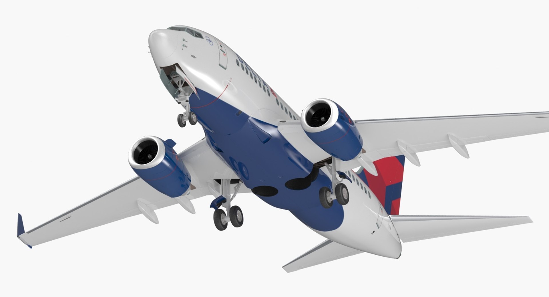 Boeing 737-600 interior delta 3D model - TurboSquid 1170113