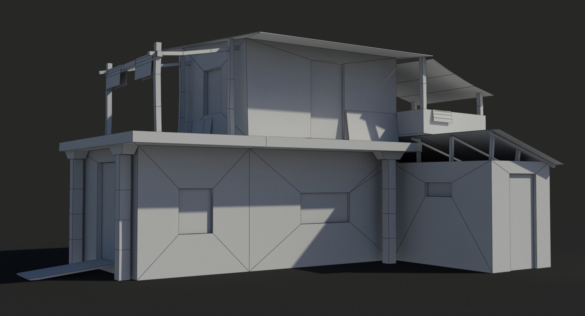 Ready Slum 3D Model - TurboSquid 1549473