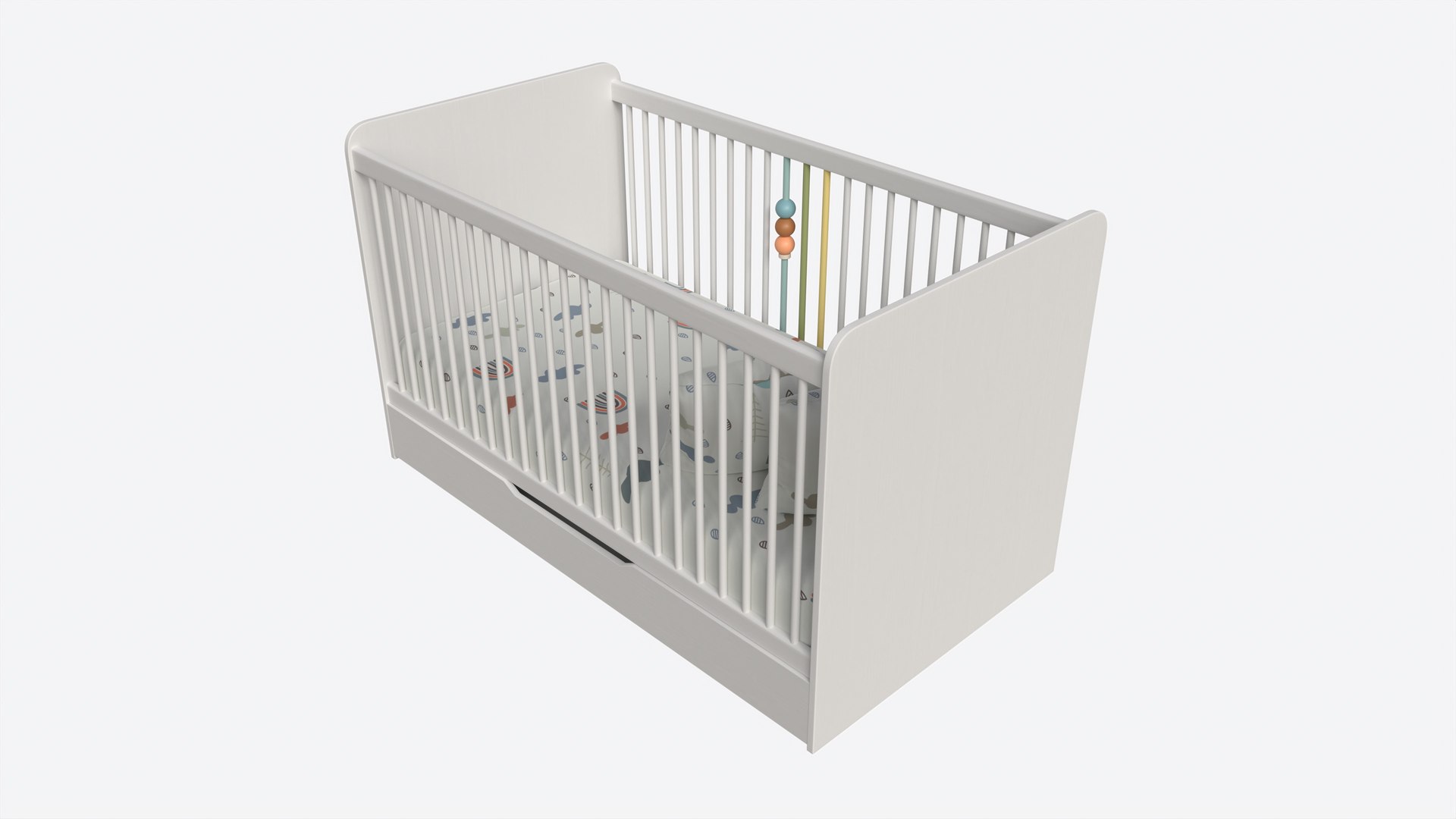 3D Cilek Montes White Baby Crib - TurboSquid 2120648