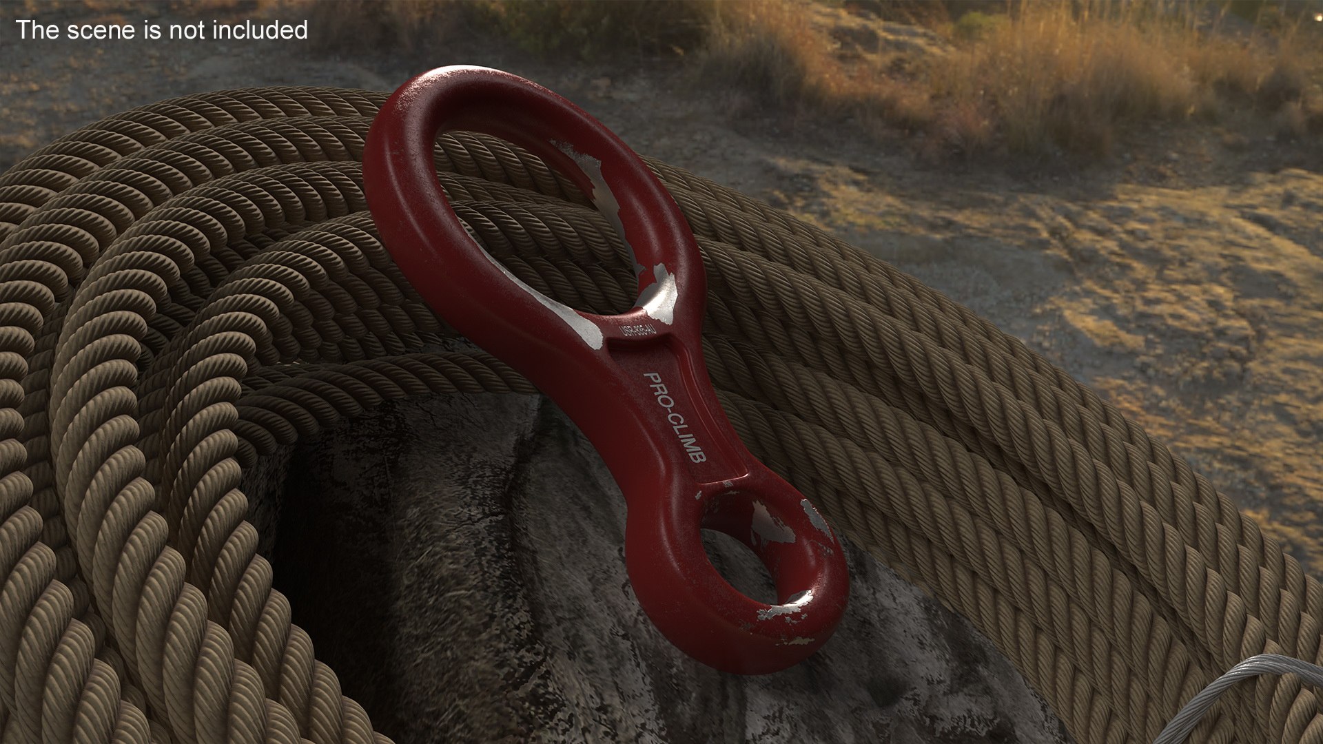 Descender Figure Eight Pro-Climb Red Damaged 3D Model - TurboSquid 2194759