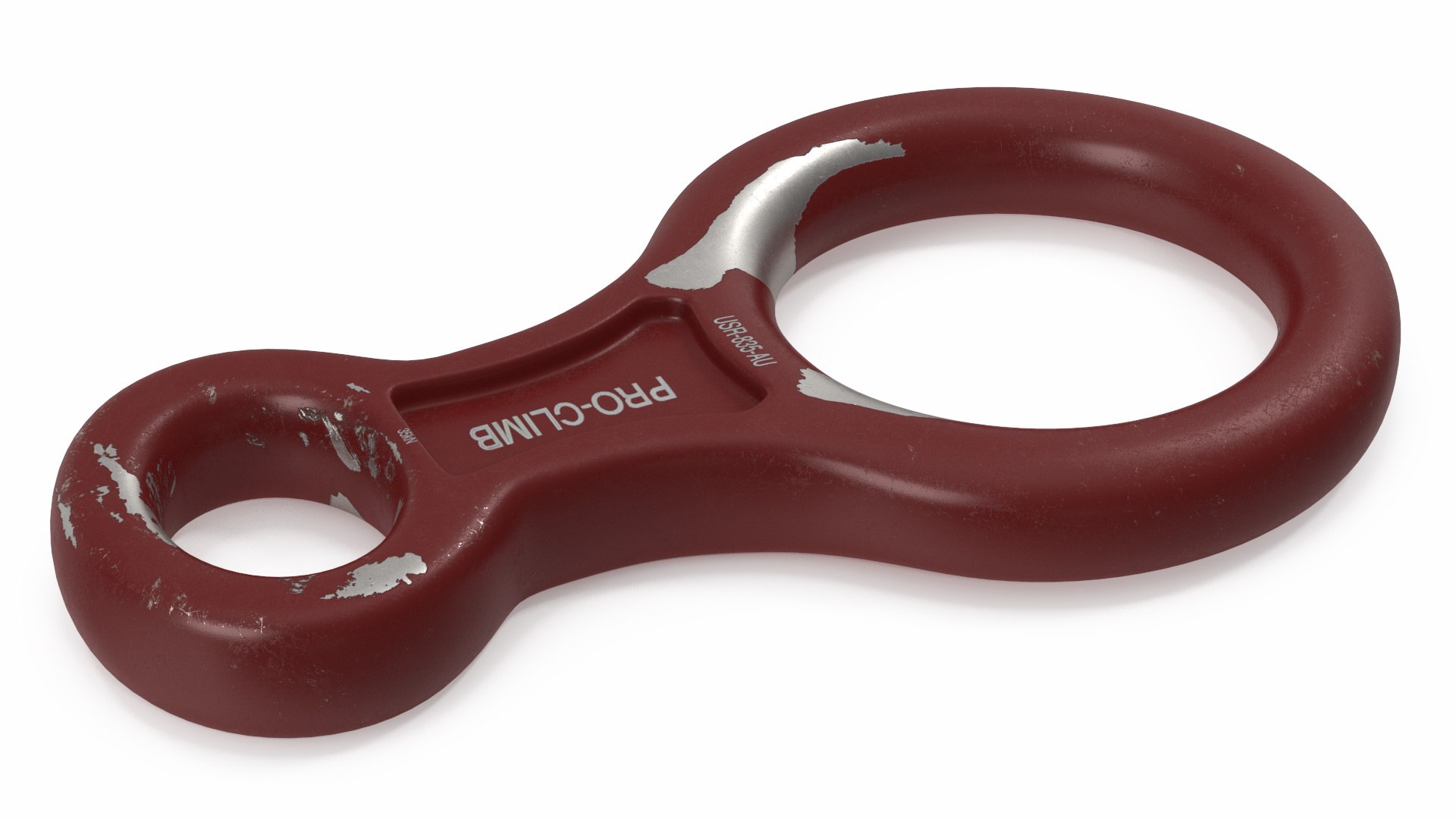 Descender Figure Eight Pro-Climb Red Damaged 3D Model - TurboSquid 2194759