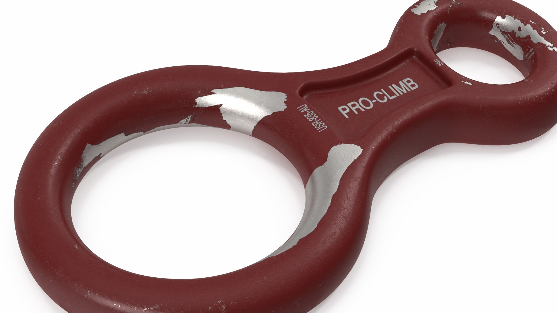 Descender Figure Eight Pro-Climb Red Damaged 3D Model - TurboSquid 2194759