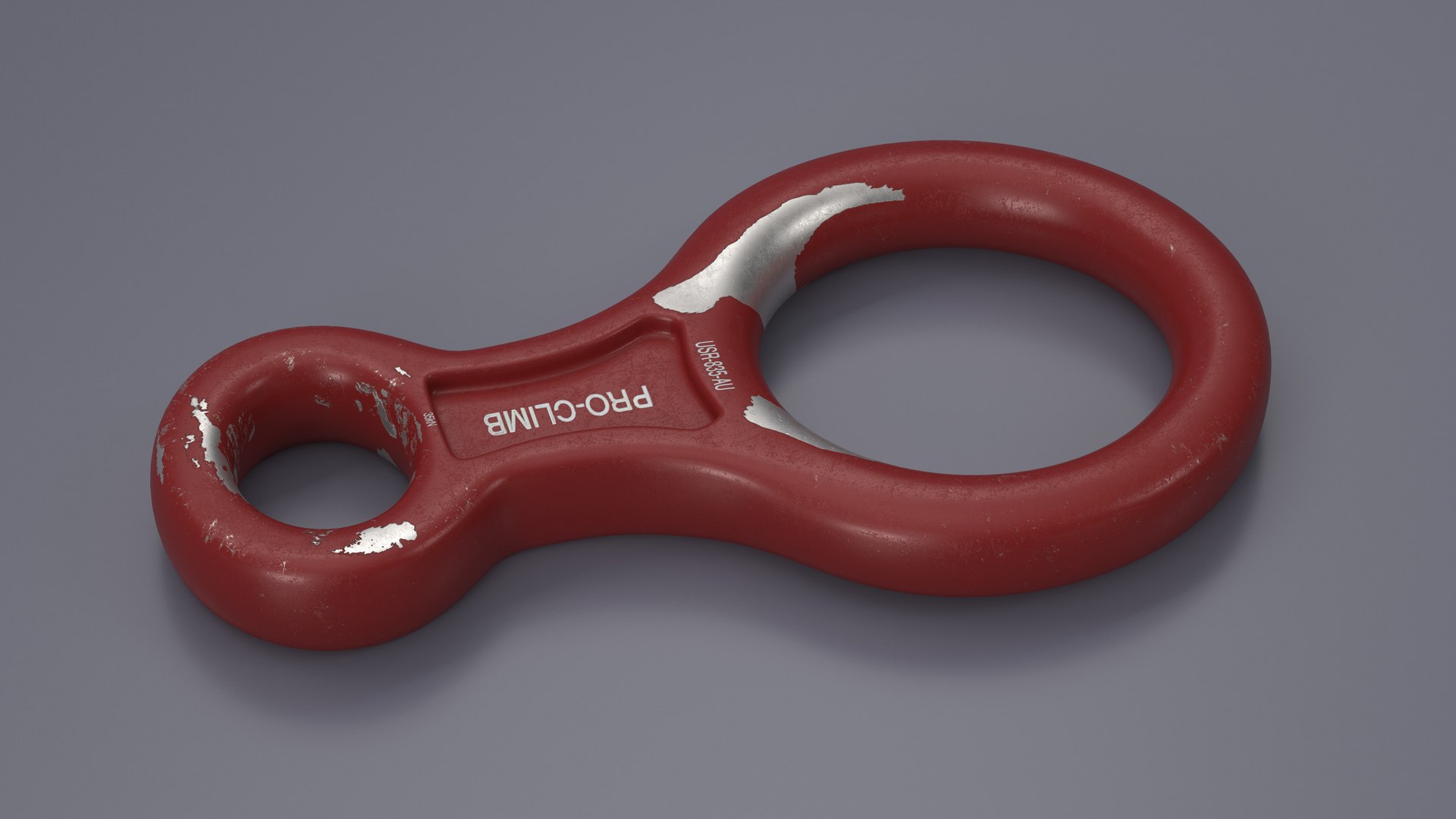 Descender Figure Eight Pro-Climb Red Damaged 3D Model - TurboSquid 2194759