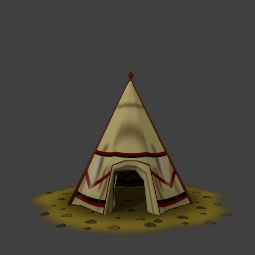 3d Tribal Tent Model