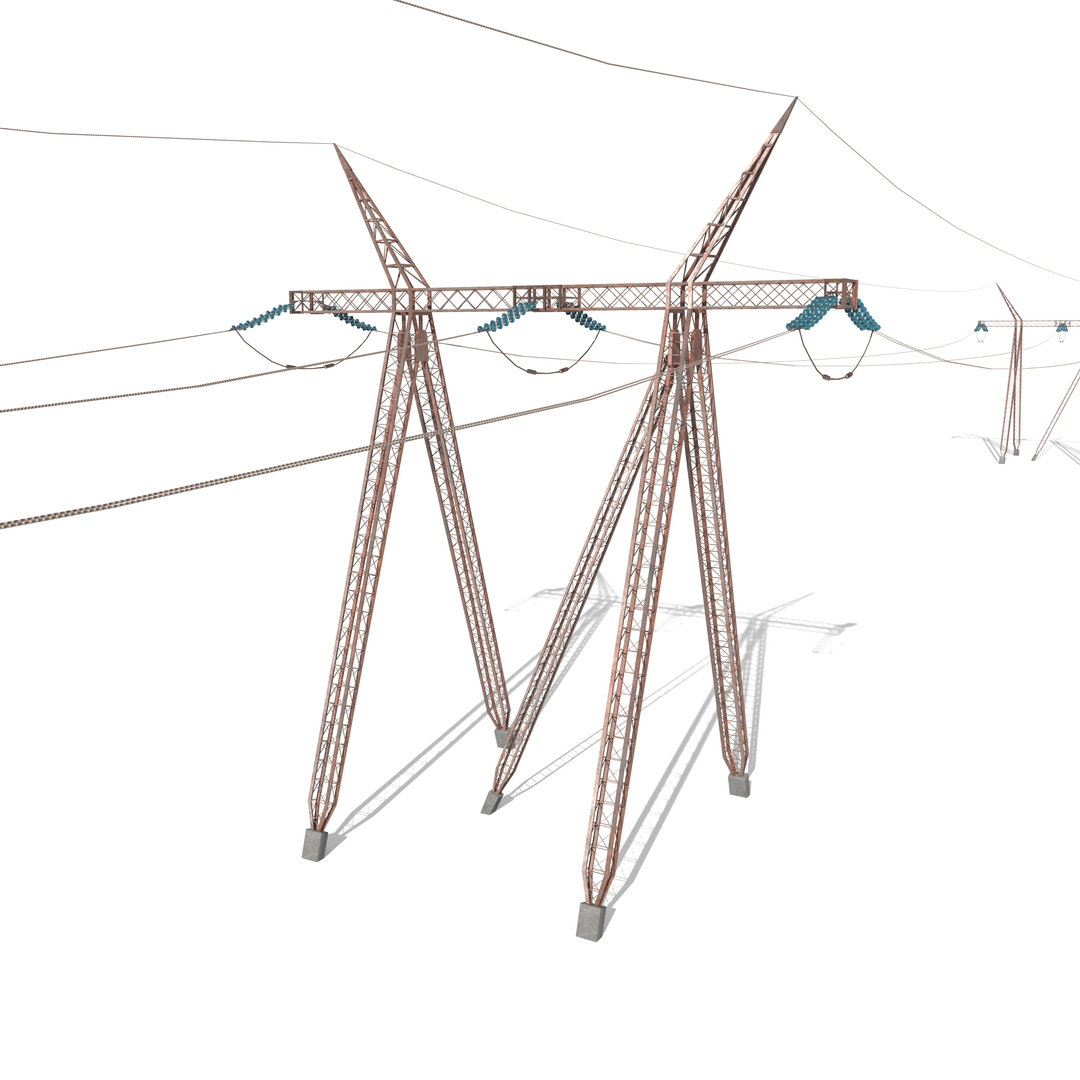Electricity Poles 3D - TurboSquid 1473484