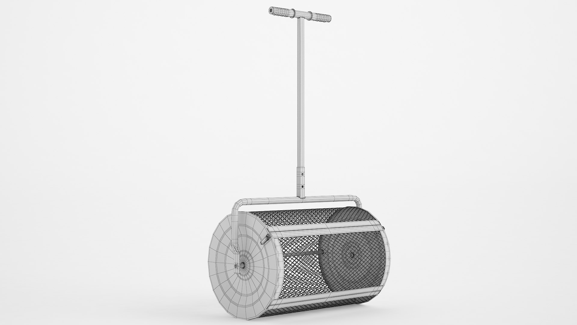 3D Rolling Garden Lawn Compost Spreader 02 Model - TurboSquid 2254797