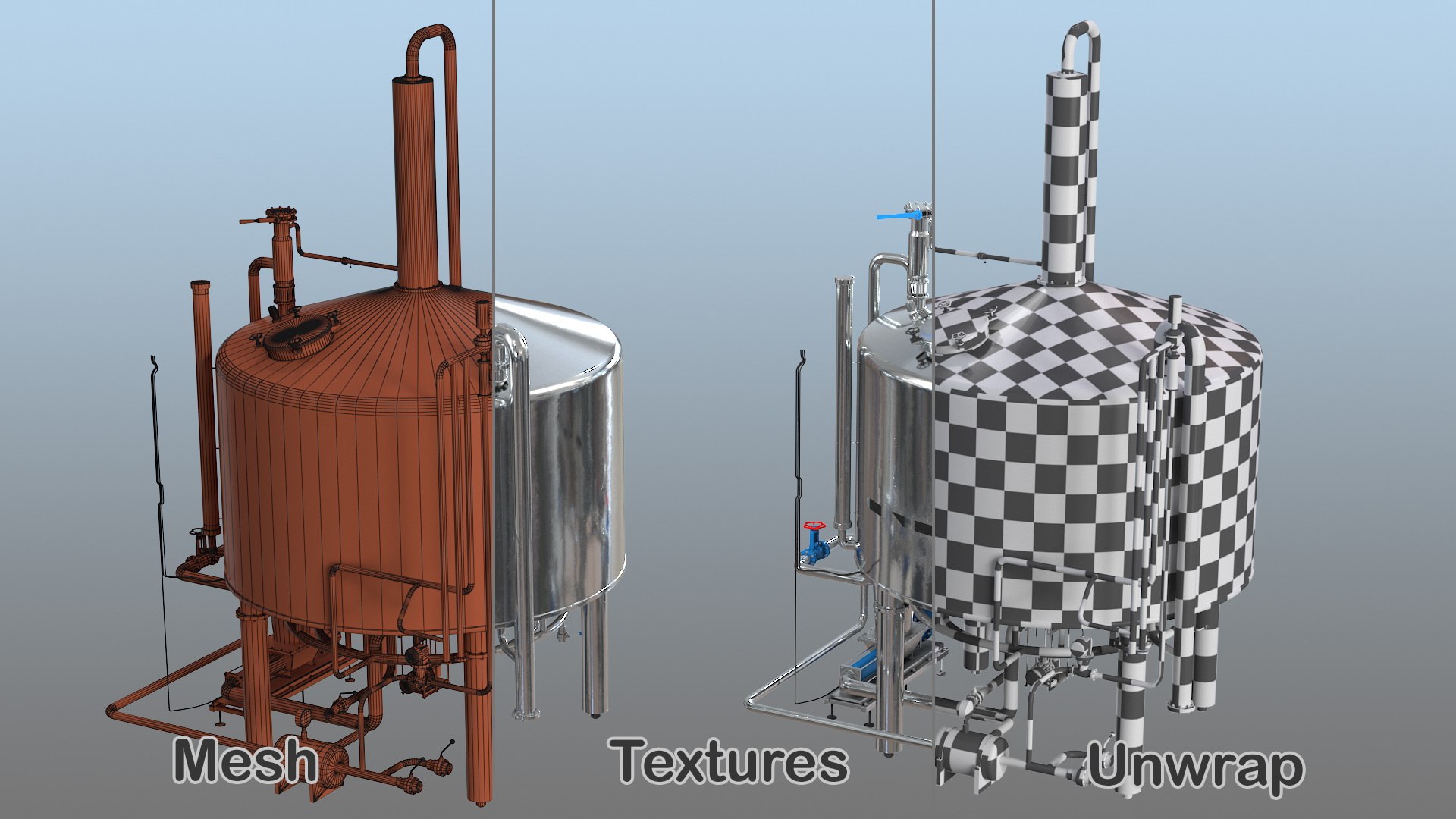 3D whisky distillation equipment model - TurboSquid 1634119