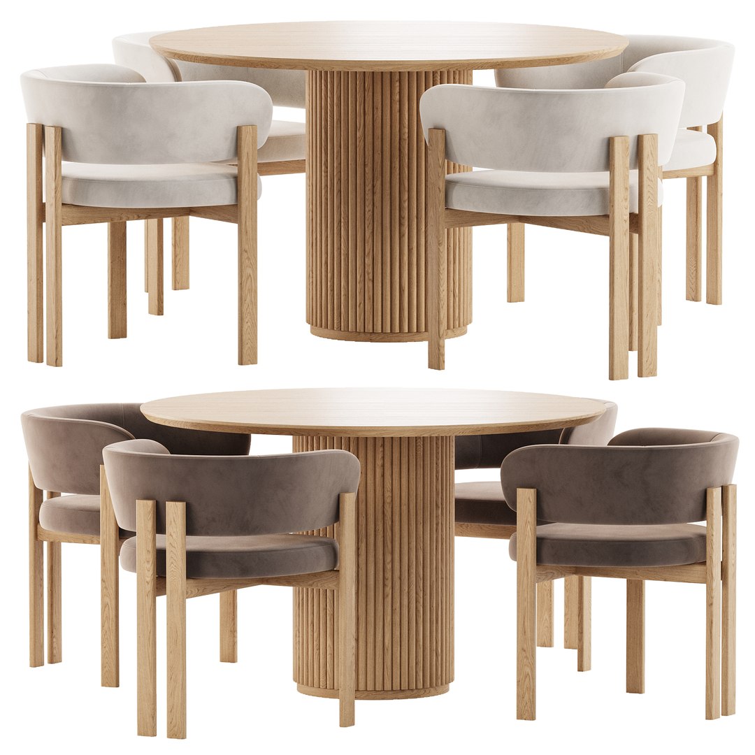 Dinning Set 06 3D - TurboSquid 2296204