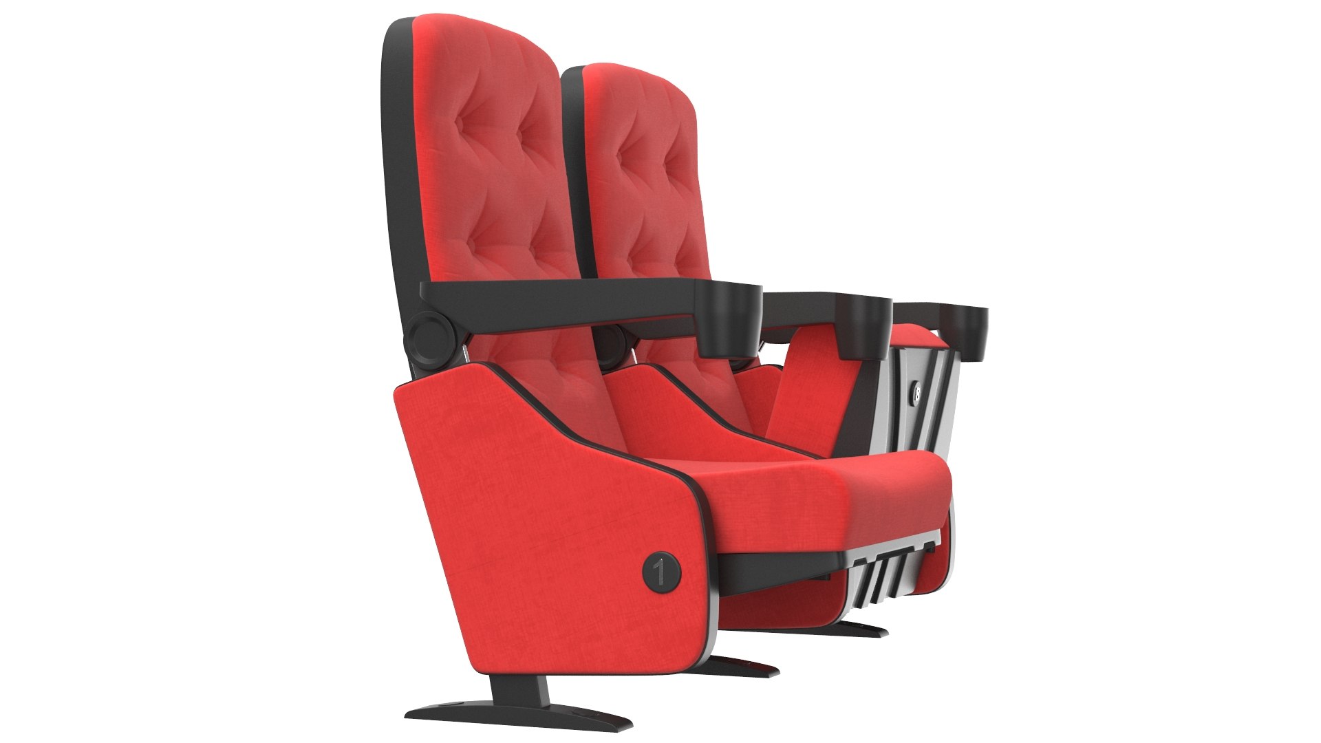 Detailed Theater Chairs Collection 3D - TurboSquid 2145269