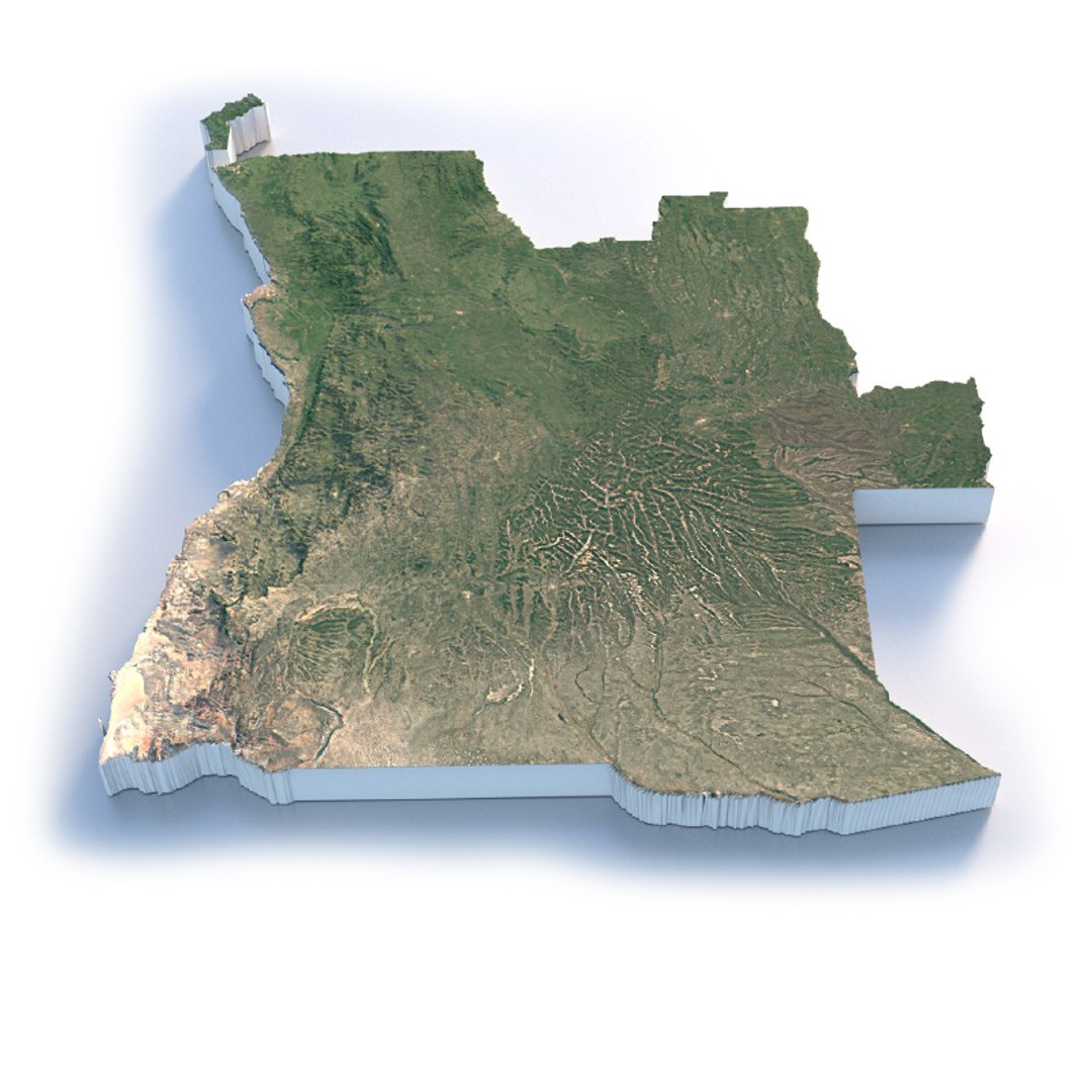 3D Angola Terrain 3d Model Model - TurboSquid 2318945