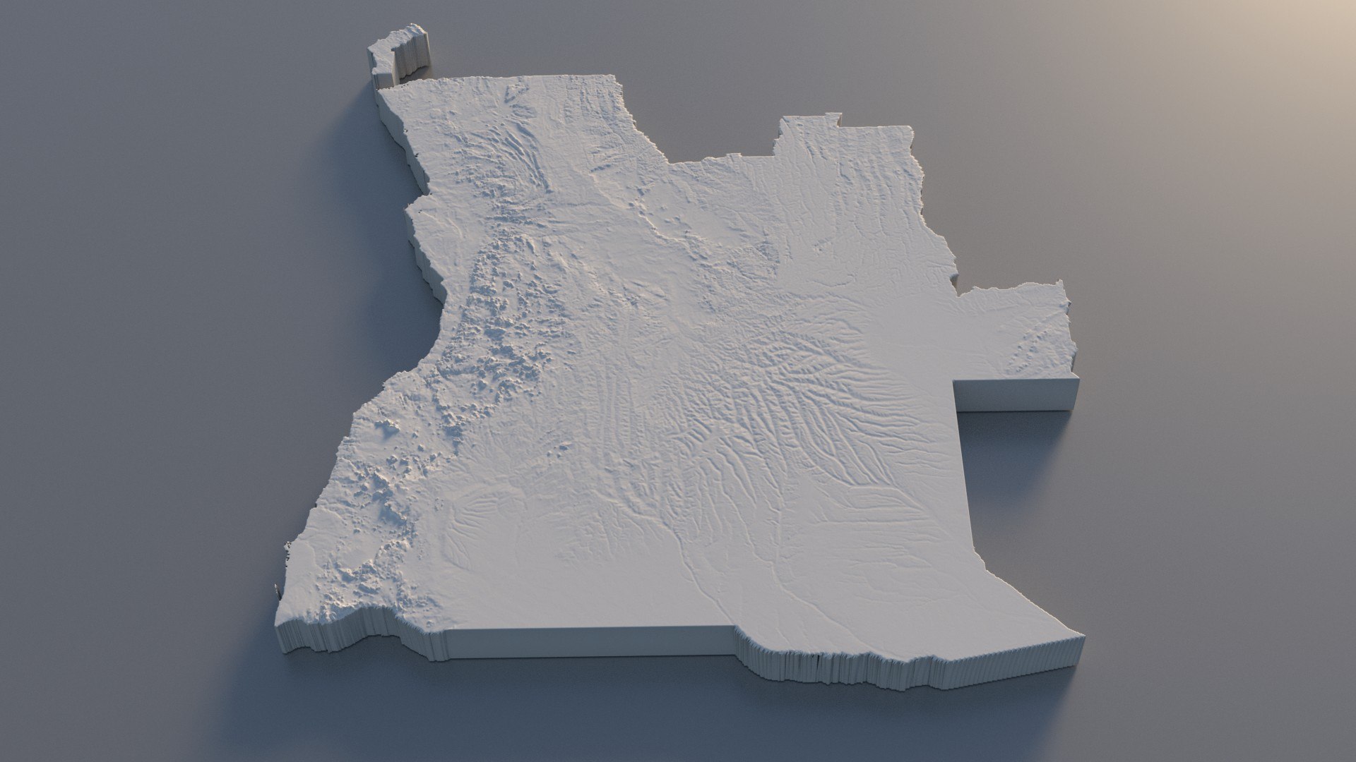 3D Angola Terrain 3d Model Model - TurboSquid 2318945