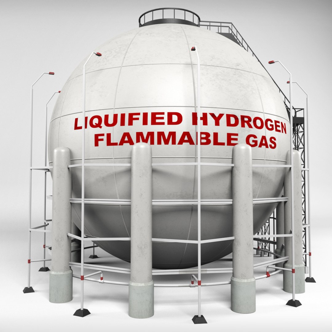 Industrial Sphere Tank Oil Model - TurboSquid 1222293