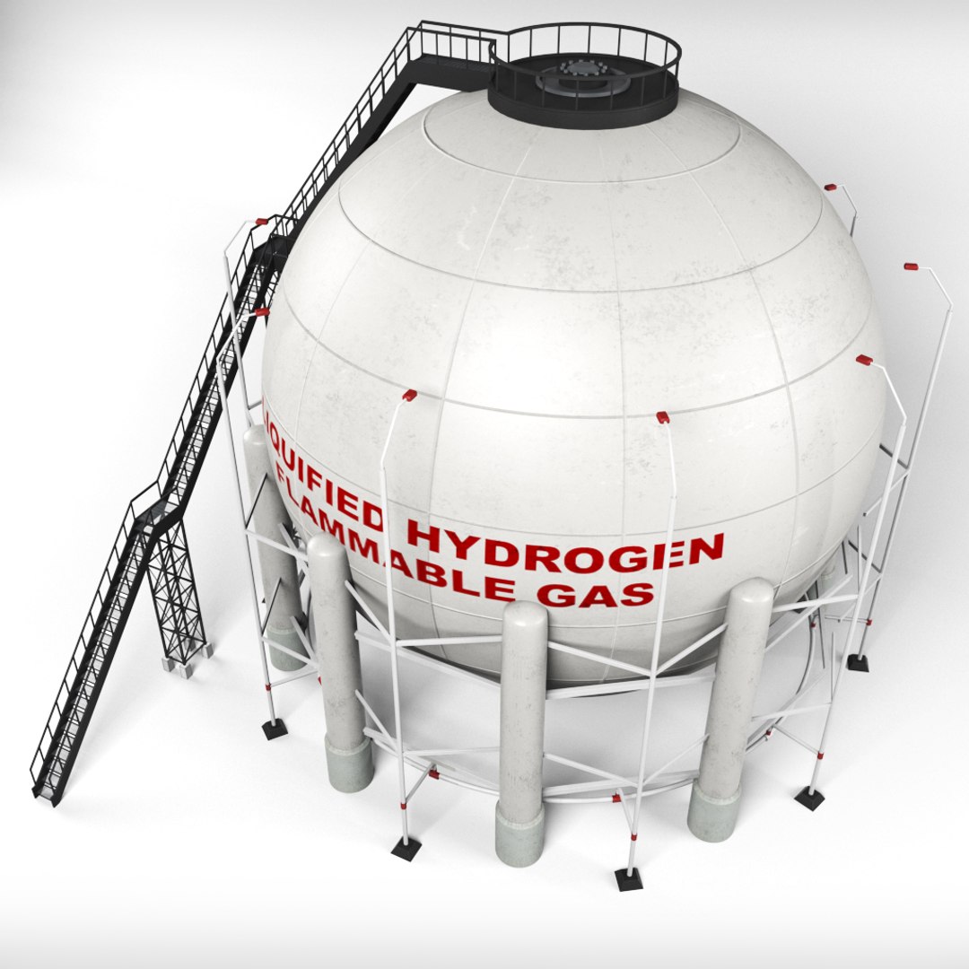 Industrial Sphere Tank Oil Model - TurboSquid 1222293