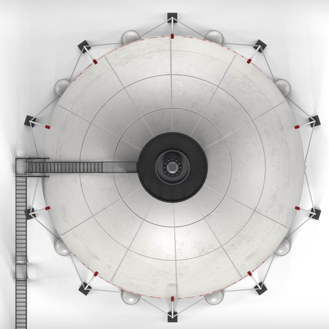 Industrial Sphere Tank Oil Model - TurboSquid 1222293