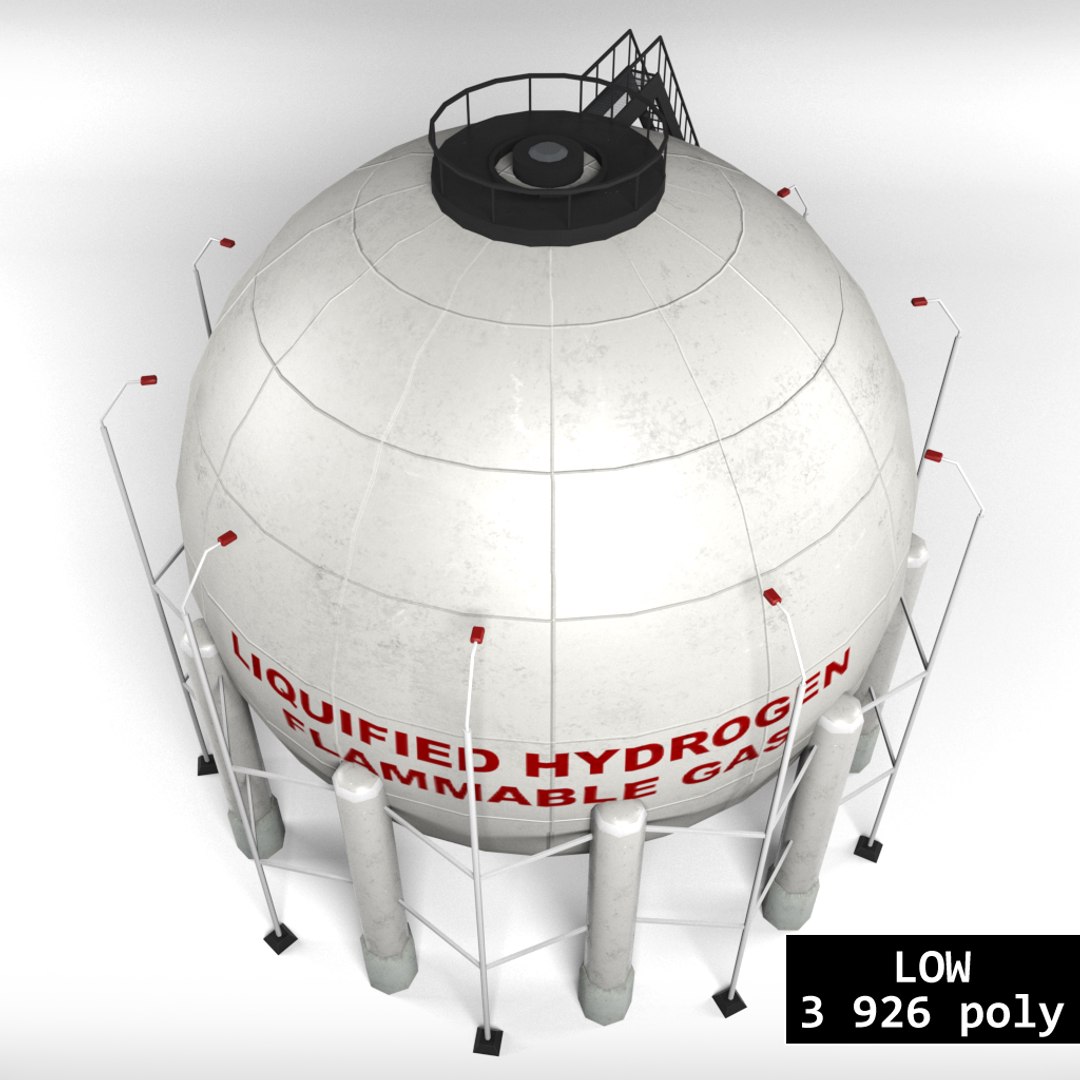 Industrial Sphere Tank Oil Model - TurboSquid 1222293