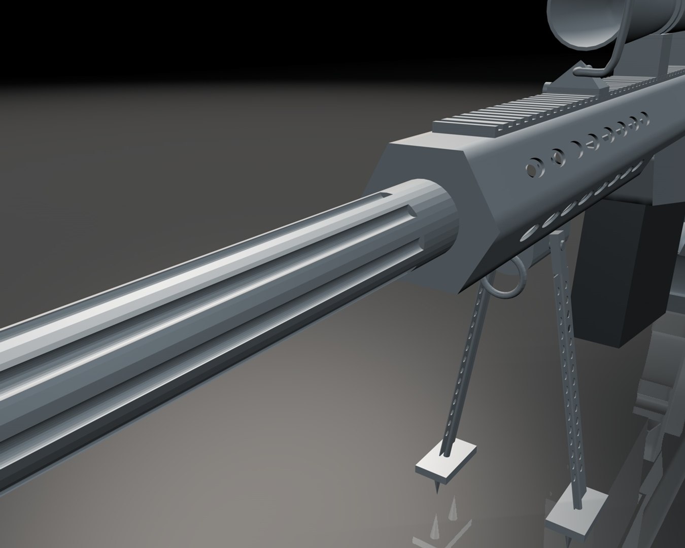 M82 Sniper Rifle 3d 3ds